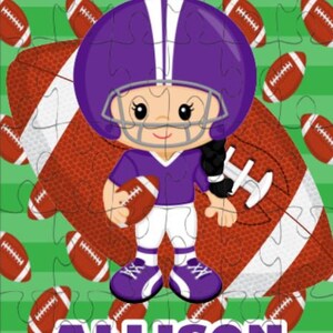 Personalized Puzzle for Kids, Football Puzzle, Sports Puzzle, Name ...