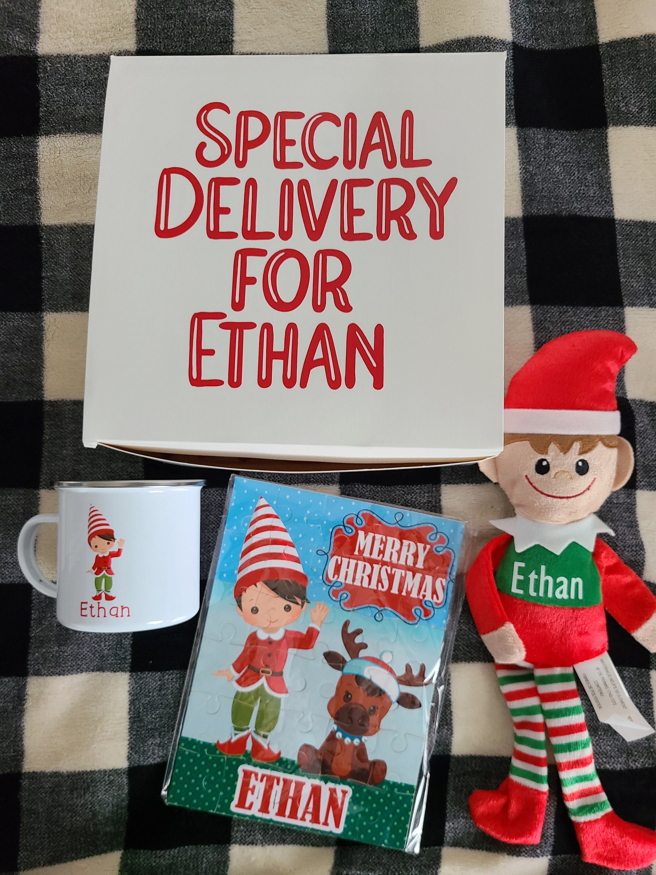 Personalized Christmas Gift Box Elf Gift Box Christmas Gift - Etsy