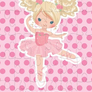 Personalized Puzzle for Kids - Ballerina Puzzle - Ballet Dancer Puzzle ...