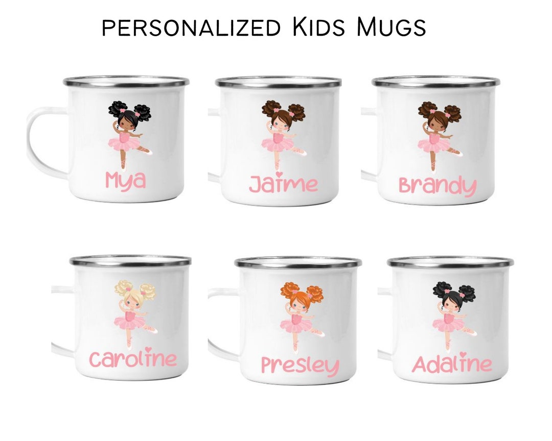 Ballerina Girls Personalized Mug, Ballet Dancer Gift, Ballerina Party ...