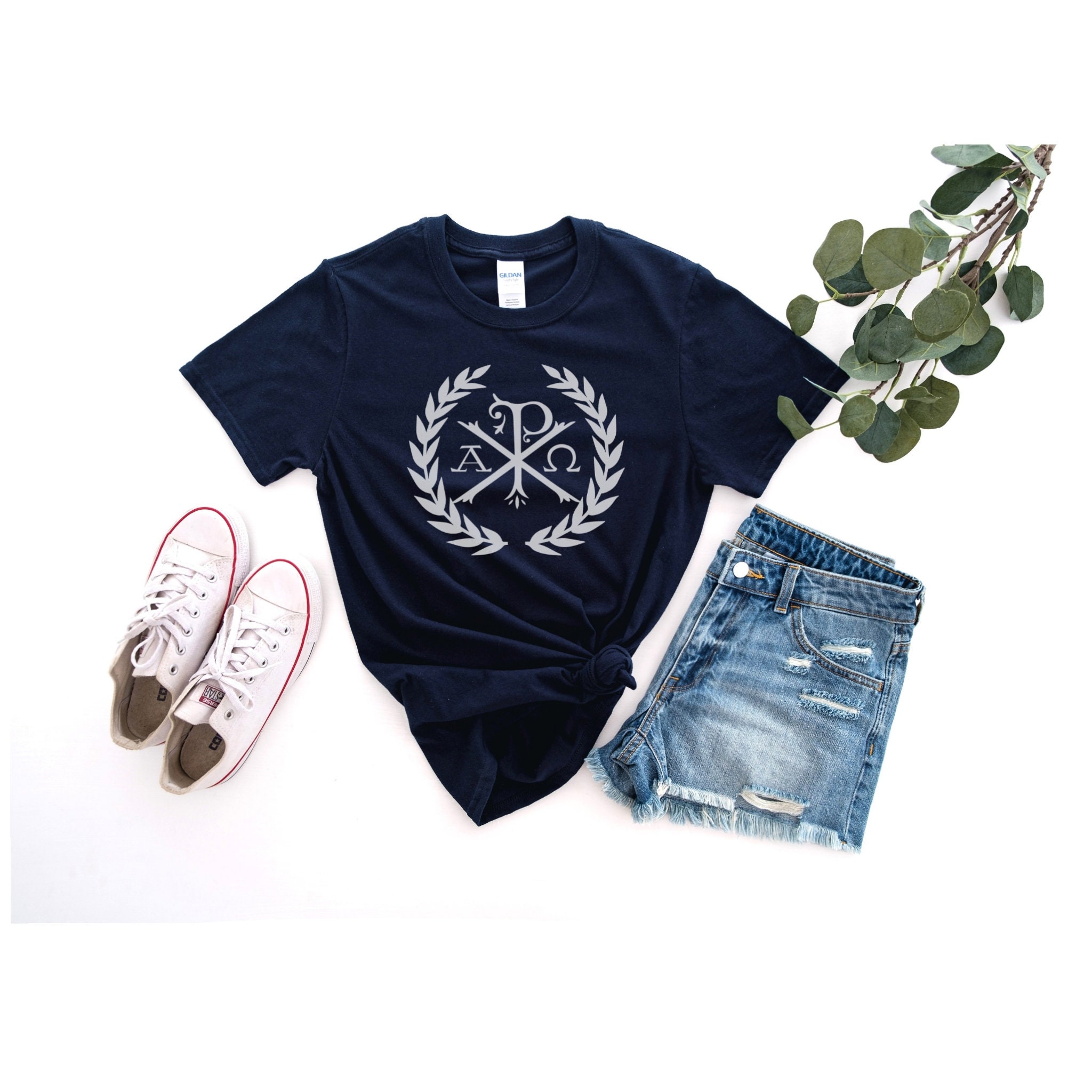 Chiro Catholic Tshirt, Chiro Designs, Alpha & Omega Shirt, Catholic ...