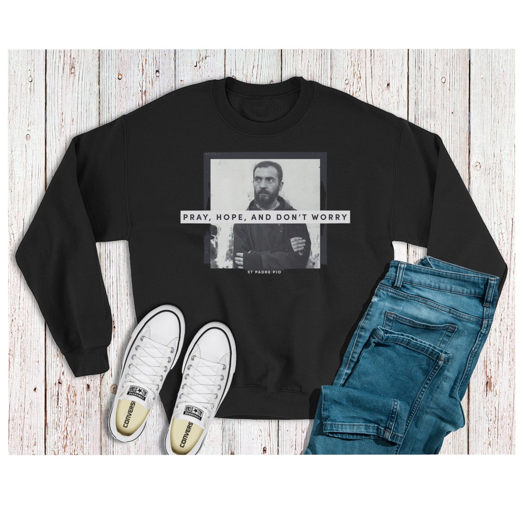 Padre Pio Catholic Sweater, Catholic Shirt, Catholic Apparel, Catholic ...