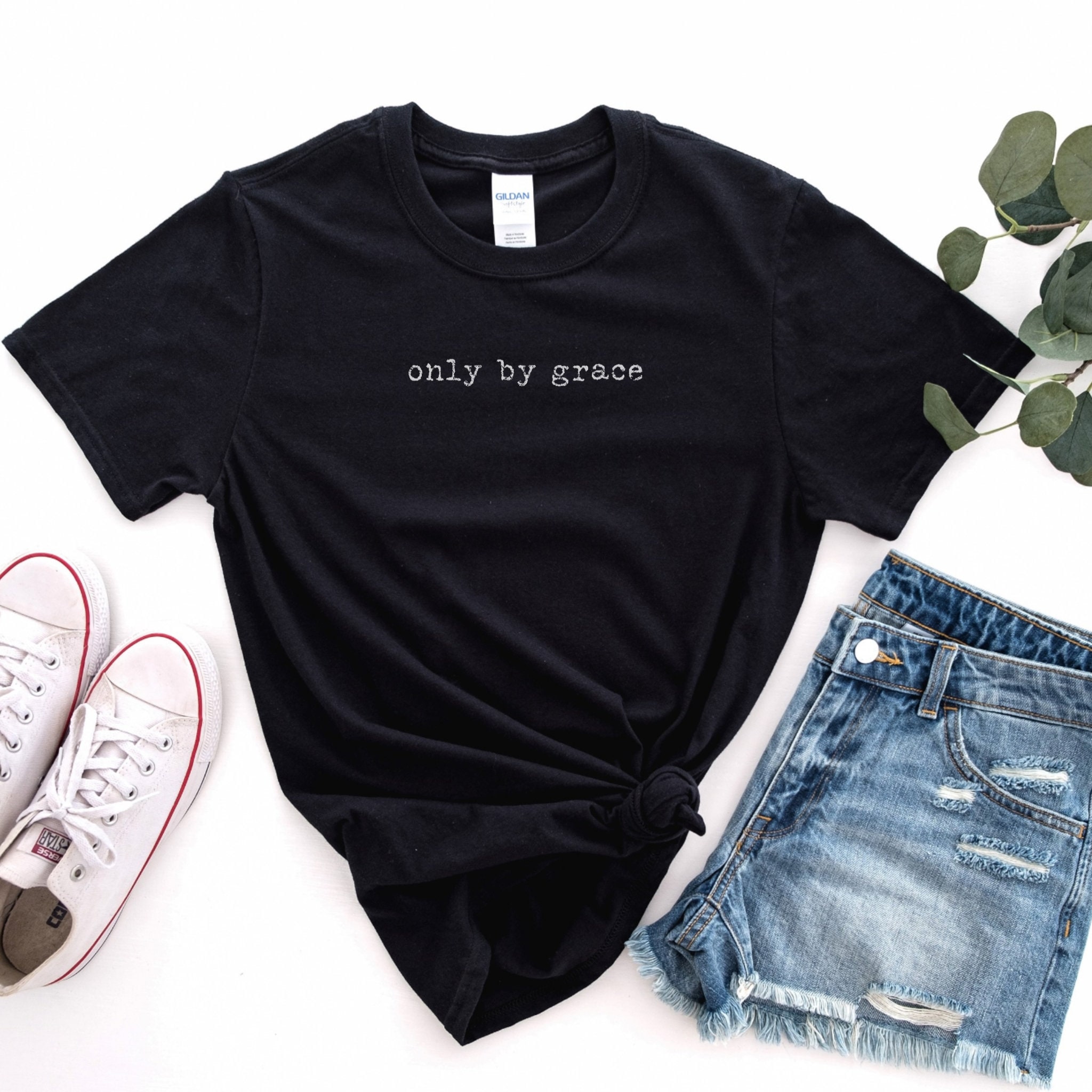 Only by Grace T Shirt, Catholic Shirt, Catholic Apparel, Catholic ...