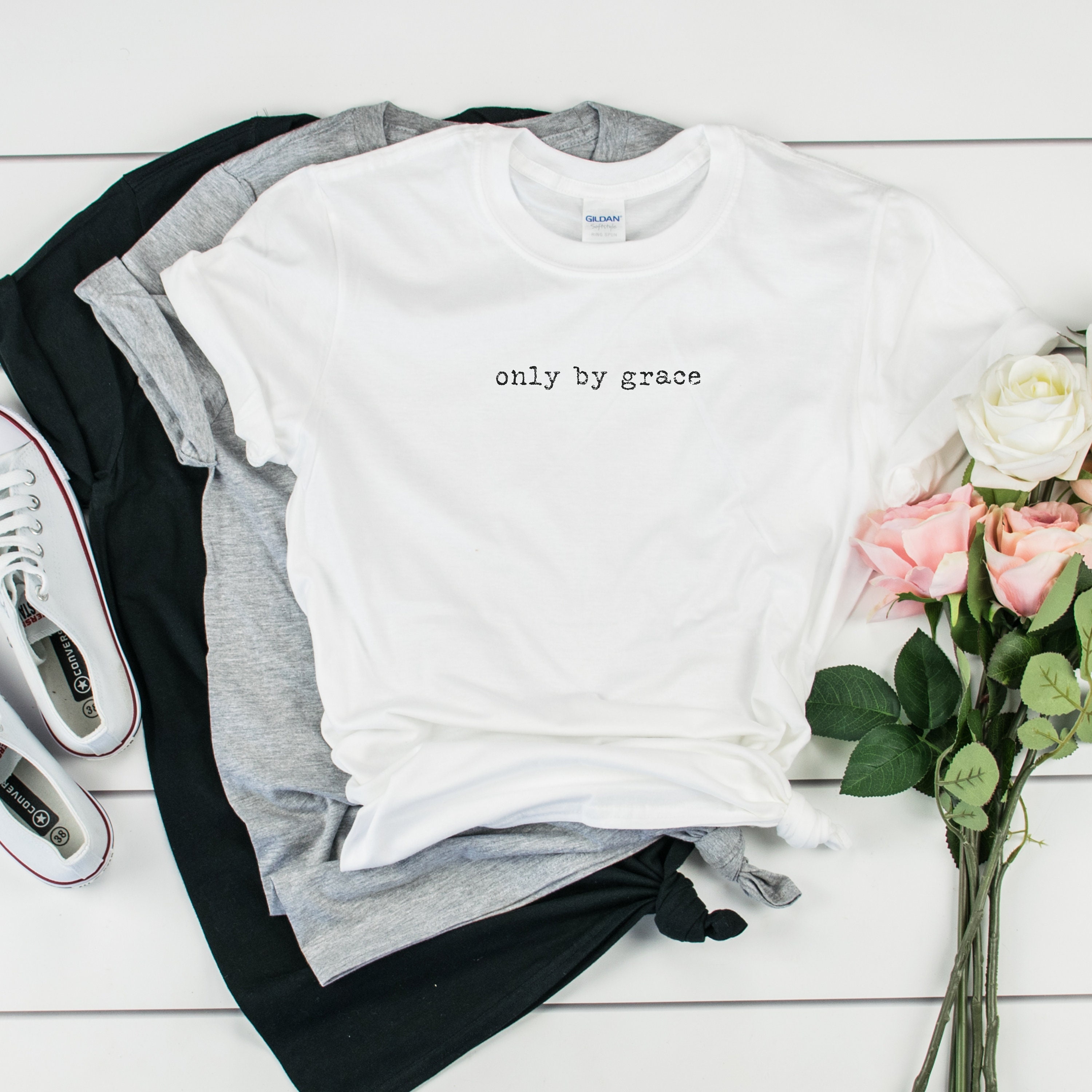 Only by Grace T Shirt, Catholic Shirt, Catholic Apparel, Catholic ...