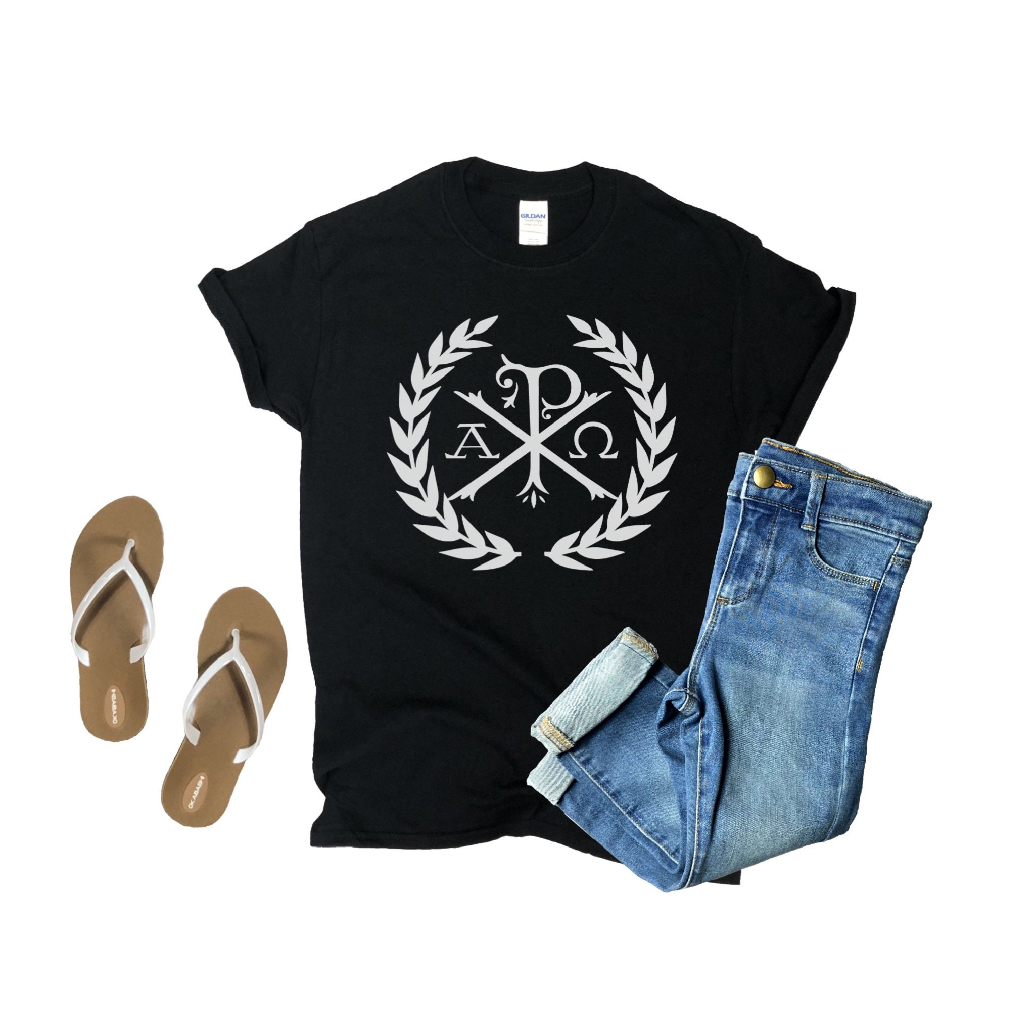 Chiro Catholic Tshirt, Chiro Designs, Alpha & Omega Shirt, Catholic ...