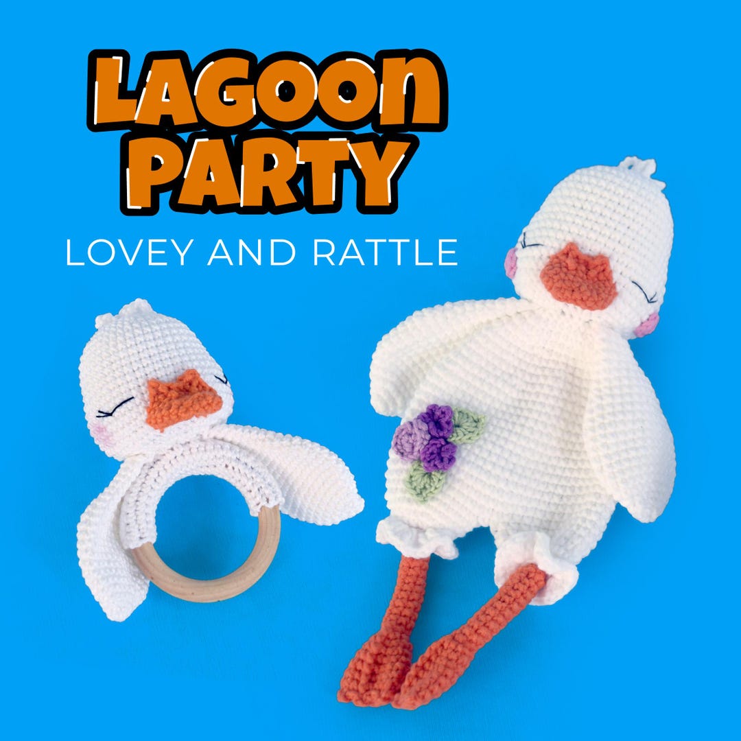 Lagoon Party - Lovey and Rattle - Etsy