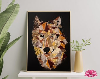 String Art Wolf | Etsy