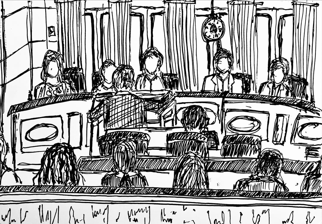 Courtroom Sketch Digital Print - Etsy