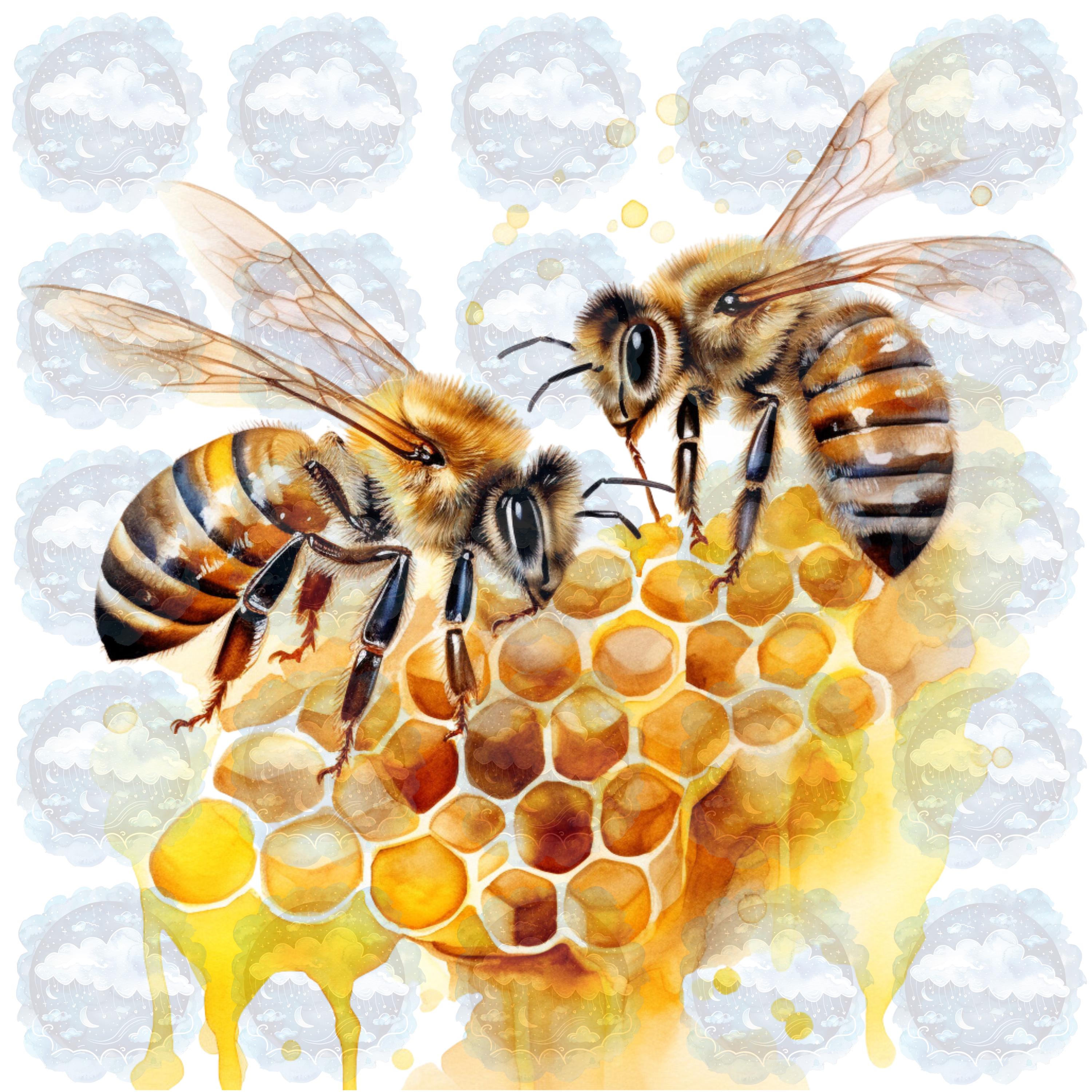 5 Bee With Flowers Clipart Transparent PNG Download, Card Making, Clip ...