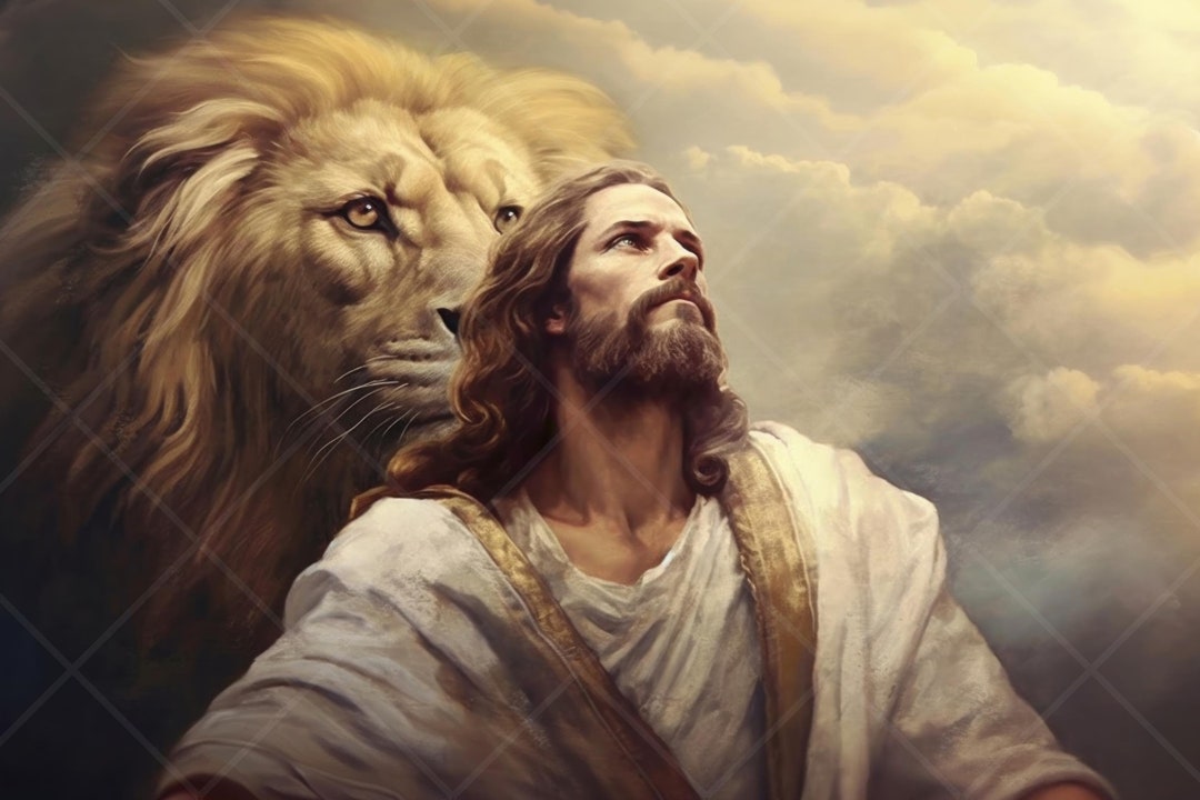 Jesus, Lion of Judah Printable Wall Art Powerful Christian Print ...