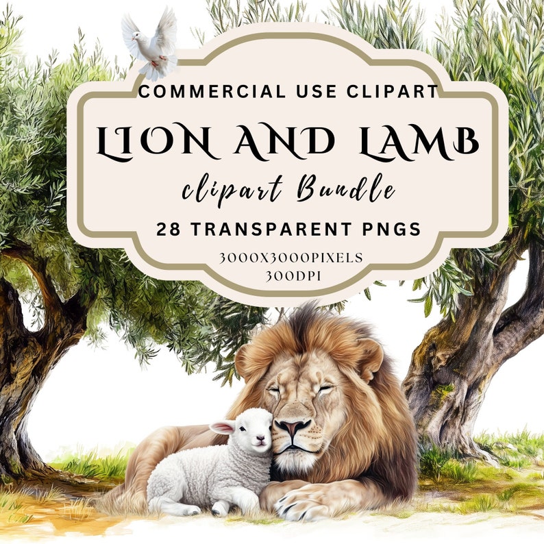 Lion and Lamb Clipart Art, 28 Transparent PNGS Lion of Judah and Lamb ...