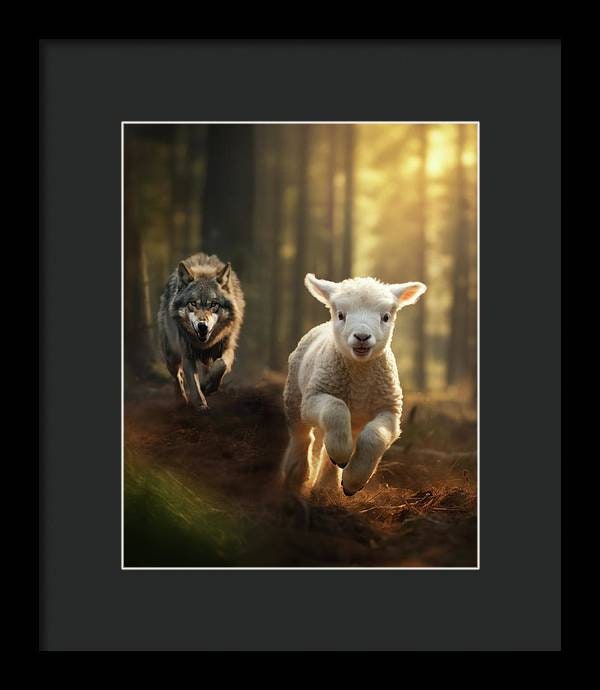Jesus Christ, Wolf and Innocent Lamb, DIGITAL DOWNLOAD, Biblical ...