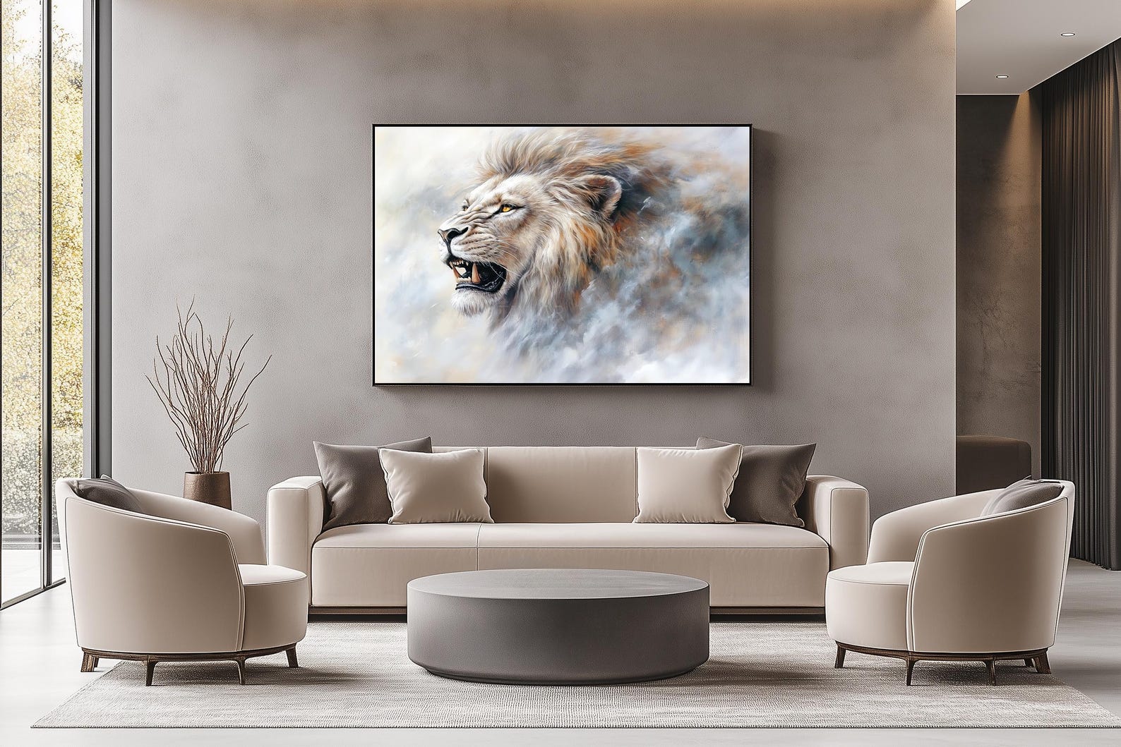 Lion of Judah Celestial King Printable Wall Art Christian Faith Decor ...