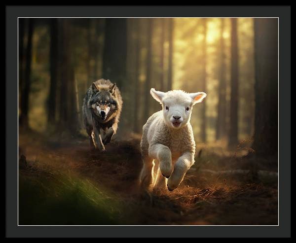 Jesus Christ, Wolf and Innocent Lamb, DIGITAL DOWNLOAD, Biblical ...
