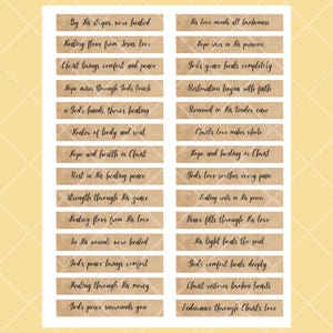 Faith & Encouragement Tags for Scrapbooking - Christian Junk Journal ...