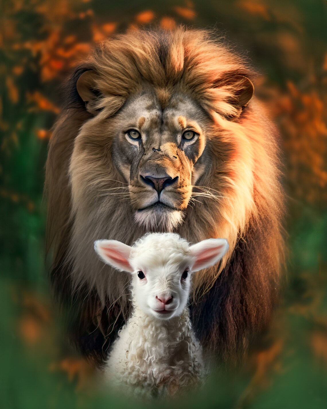 Lion and the Lamb, DIGITAL DOWNLOAD, Tribe of Judah, Lion, Lamb, Christ ...