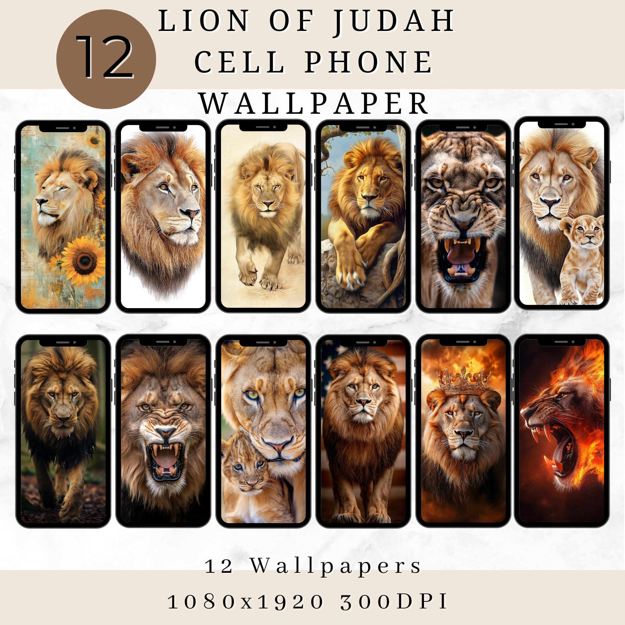 Lion of Judah Phone Wallpaper: 12 Christian Digital Backgrounds ...