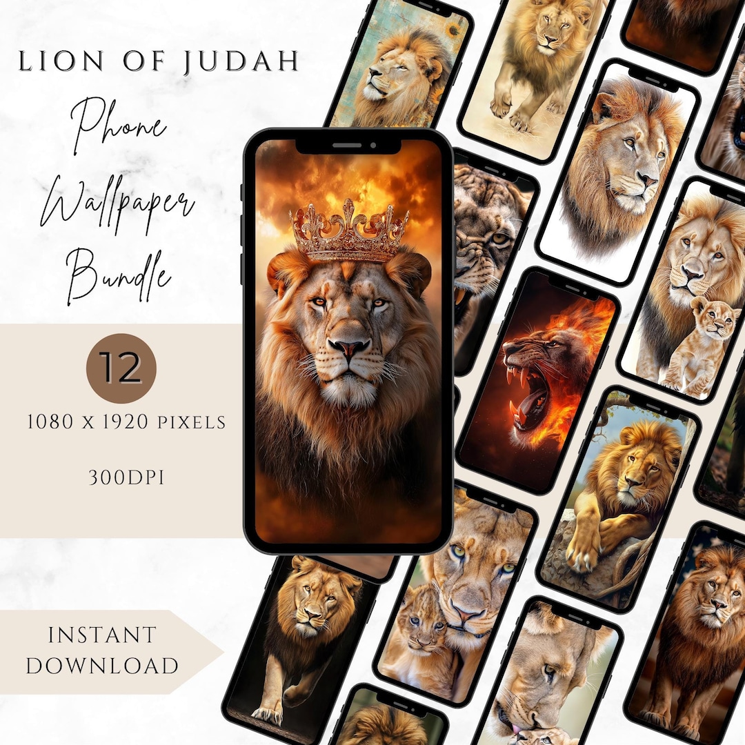 Lion of Judah Phone Wallpaper: 12 Christian Digital Backgrounds ...