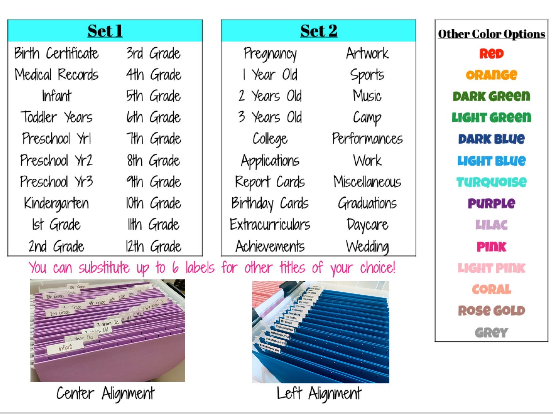 Organization School Box DIY Kit Kids File Box Kit Milestone | Etsy
