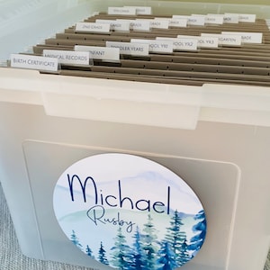 Milestone Tote , Baby Memory Box , Kids Keepsake Box , Kids File Box ...