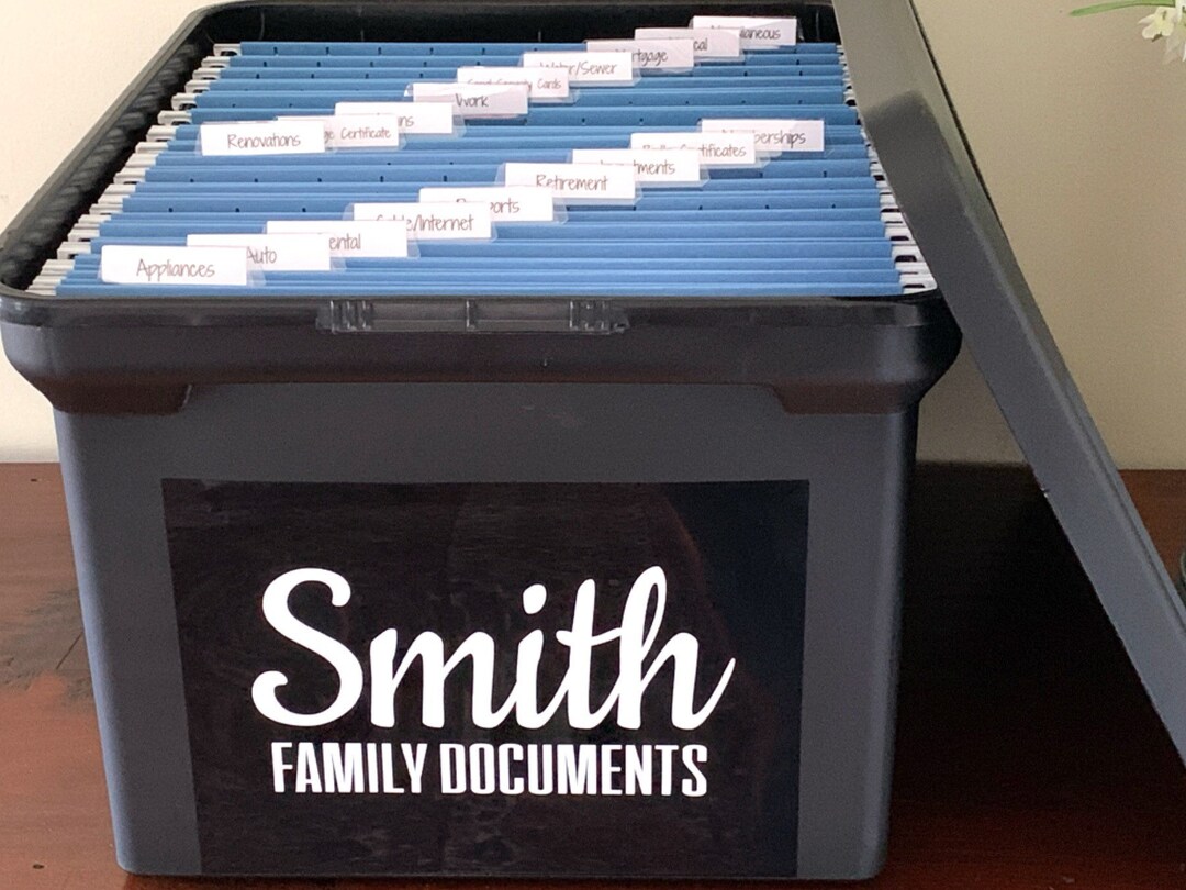 House Warming Gifts New Home , Home Filing System , Home Documents File ...