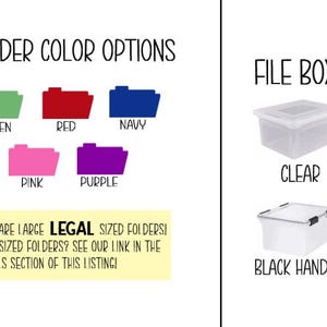 Kids File Box LEGAL SIZE FOLDERS Milestone Tote Memory Box Keepsake ...