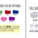 Kids File Box LEGAL SIZE FOLDERS Milestone Tote Memory Box Keepsake ...