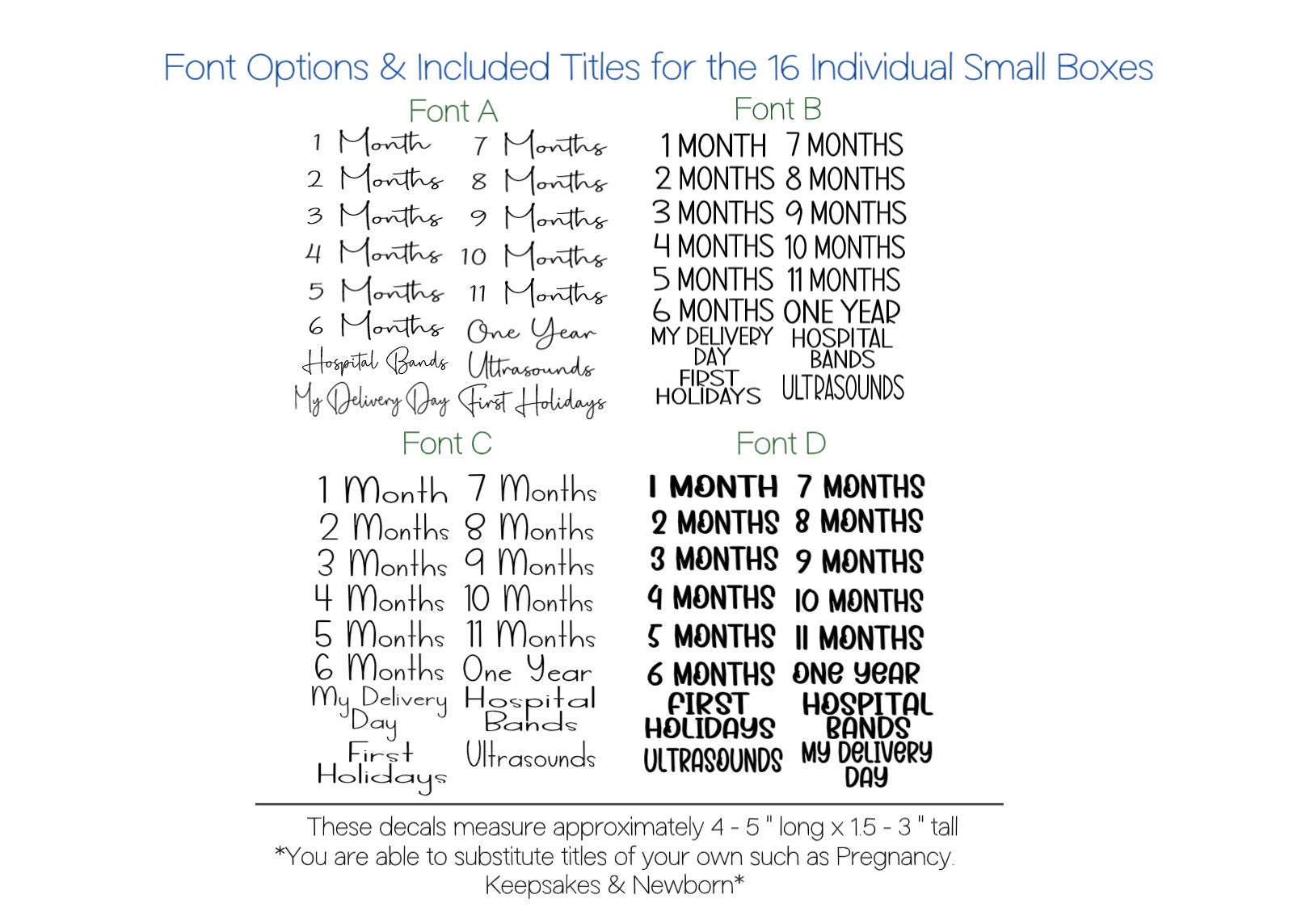 Baby Monthly Milestone Photo Box First Year Baby Memory Box - Etsy