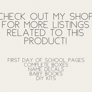 Kids File Box Labels School Memory Box Labels Milestone | Etsy