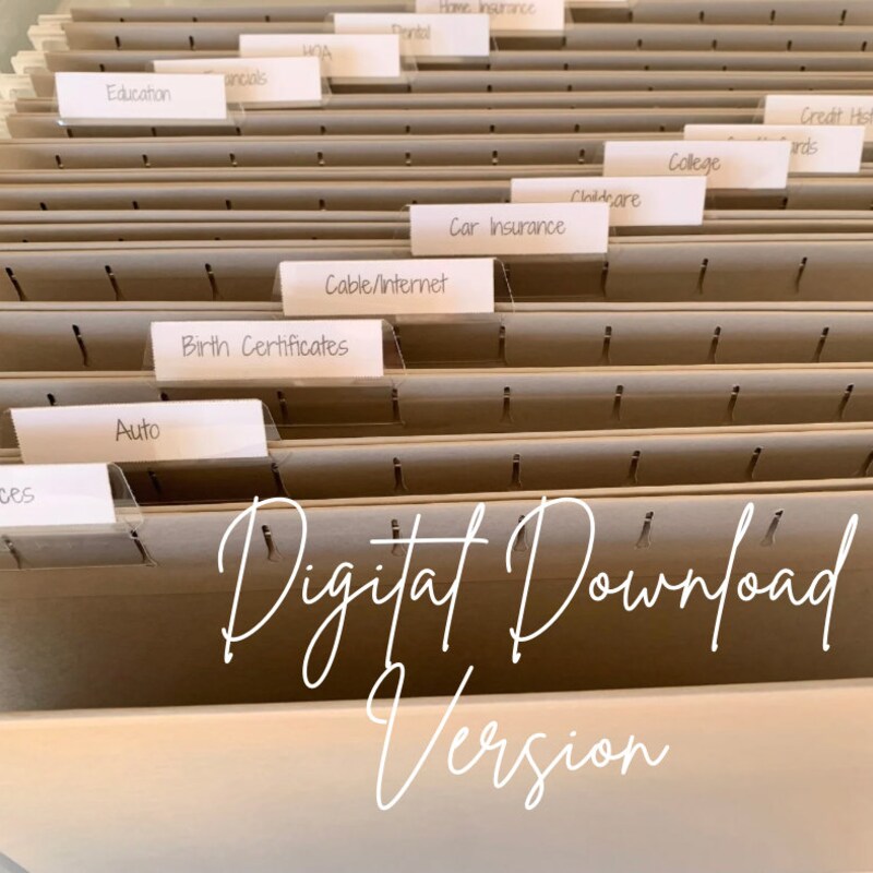 File Cabinet Labels - Etsy