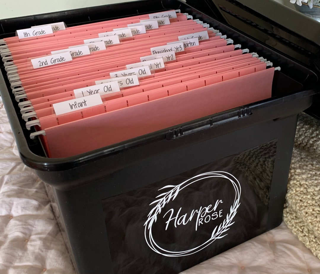 Milestone Tote , Memory Storage Box , School Memory Box , Baby Memory ...