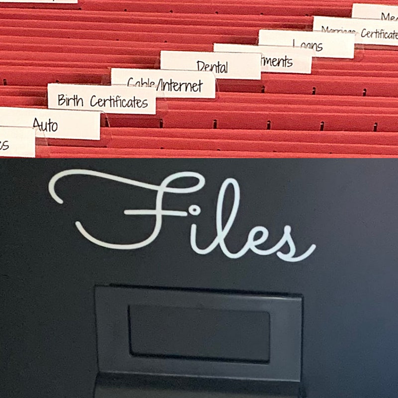 File Cabinet Labels - Etsy