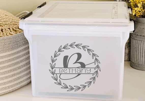 Milestone Tote Monogram Edition Milestone Box Baby Memory | Etsy