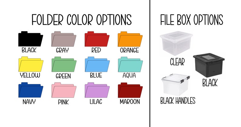 Home Documents File Box , Important Document Organizer , Household ...