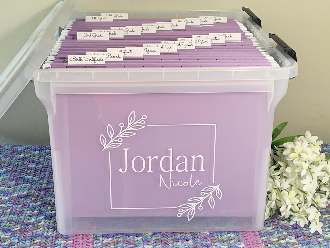 Kids Memory Box, Milestone Box, Kids File Box, School Memory Box, Kids ...