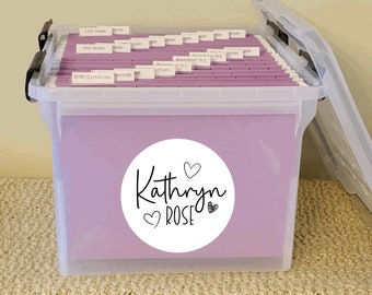 Children's Milestone Box DIY Kit Kids Memory Box Kit School Memory Box ...