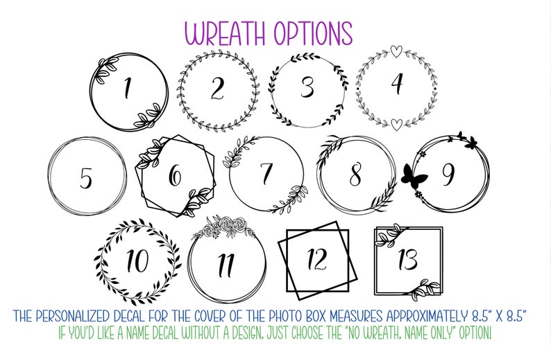 Baby Monthly Milestone Photo Box First Year Baby Memory Box - Etsy