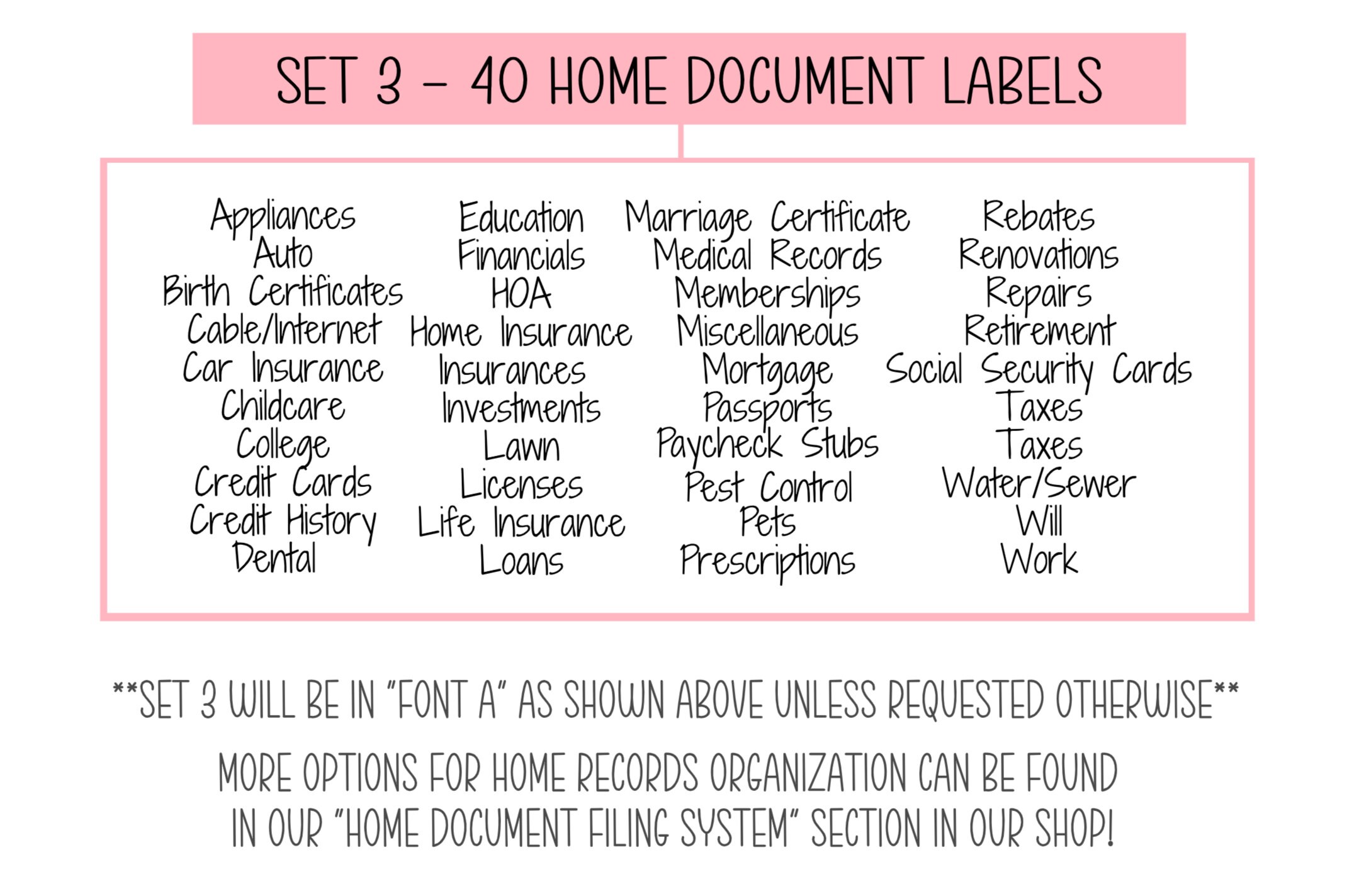Kids File Box Labels , School Memory Box Labels , Milestone Box Labels ...