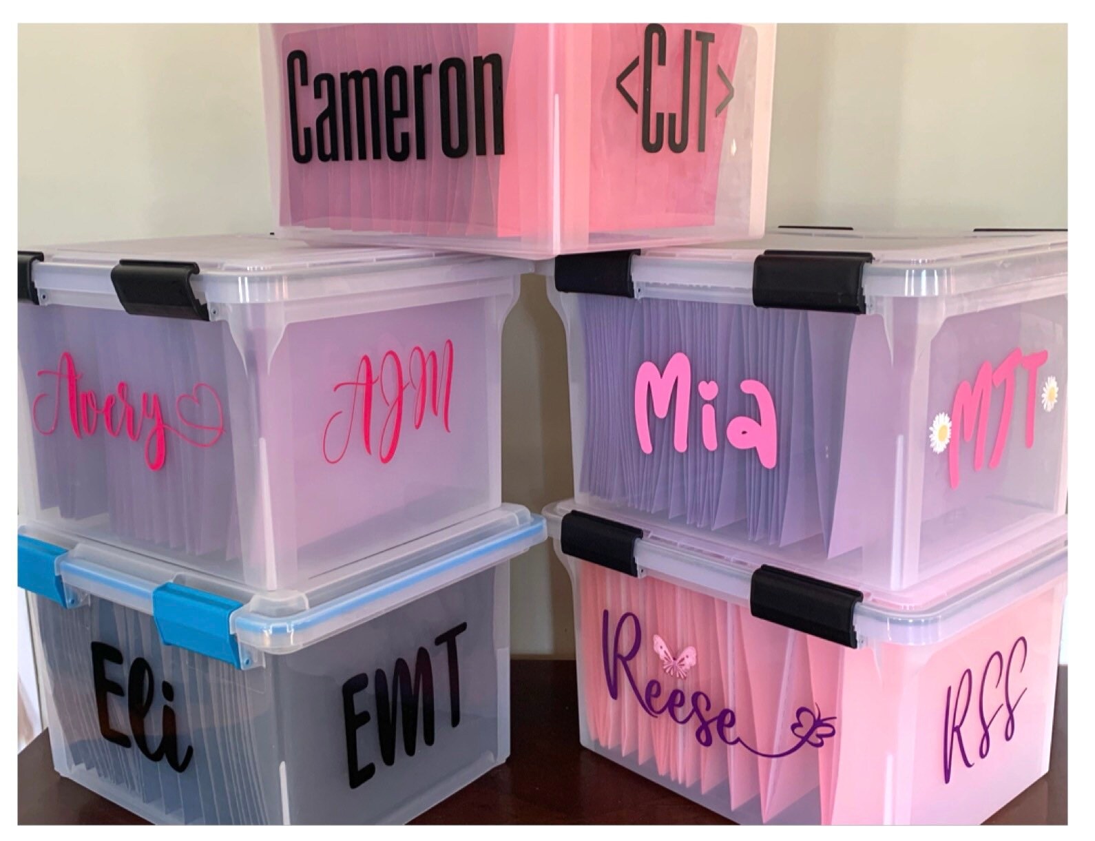 Milestone Tote Decal Personalized Memory Box Decal Baby Memory | Etsy