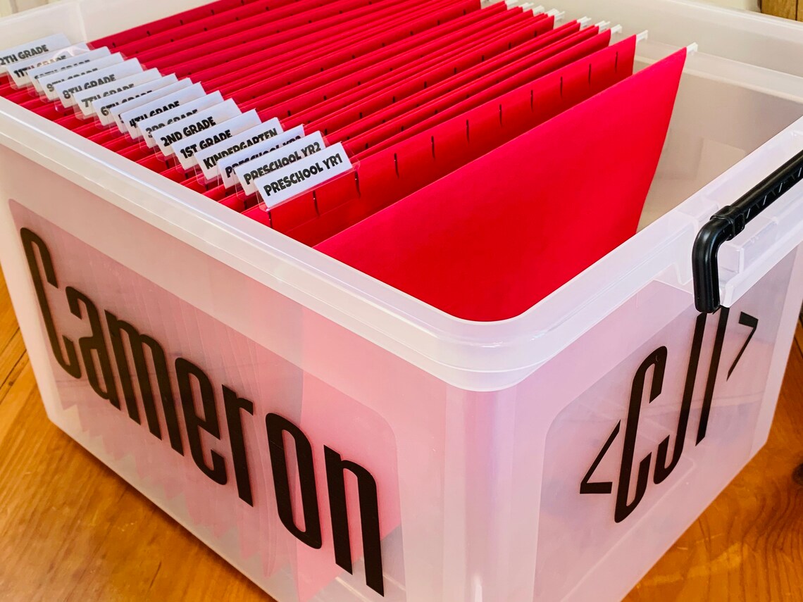 Milestone Tote Decal Personalized Memory Box Decal Baby Memory | Etsy