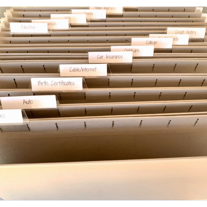 Home Organization Box , Important Document Organizer , Housewarming ...