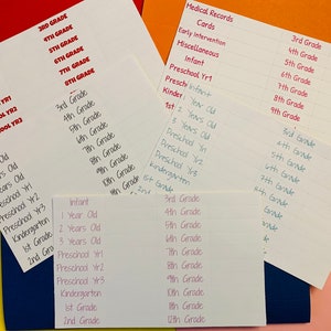 Kids File Box Labels , School Memory Box Labels , Milestone Box Labels ...