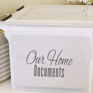 Household Filing System , Home Documents File Box , Important Document ...