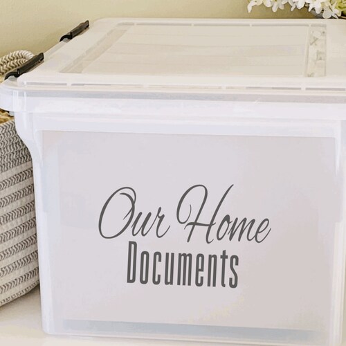 Home Documents File Box Important Document Organizer - Etsy