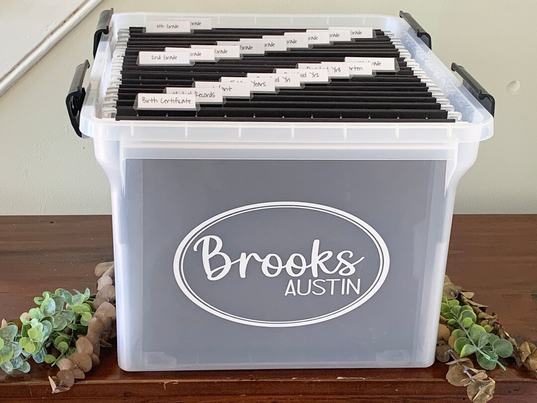 Kids File Box , Memory Box , Milestone Tote , School Organization ...