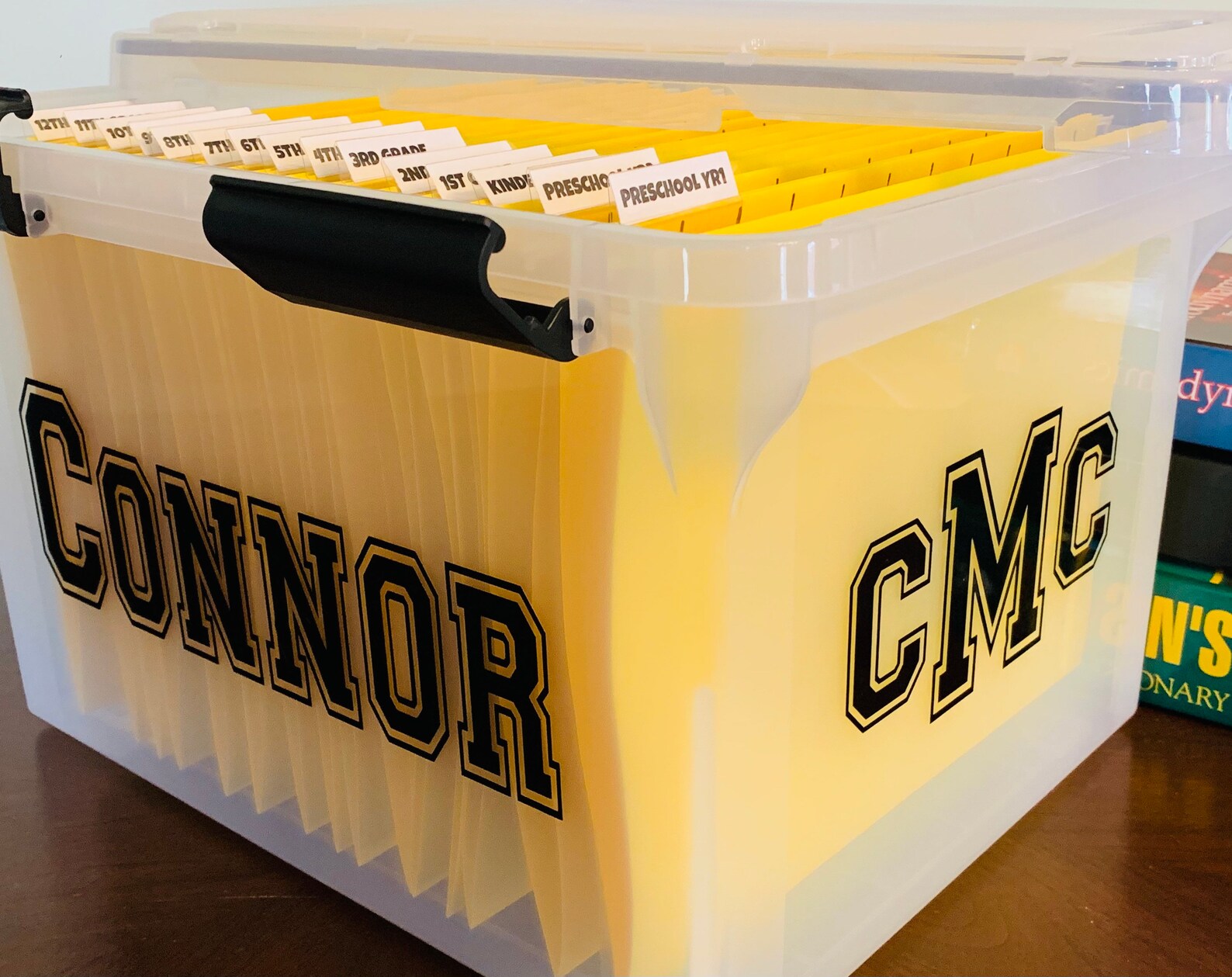 Milestone Tote Decal Personalized Memory Box Decal Baby Memory | Etsy