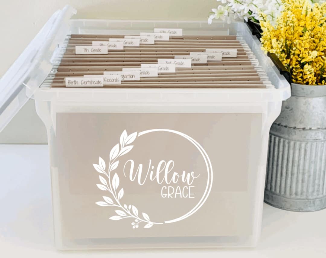 Kids File Box , Milestone Tote , Memory Box , Organization School Box ...