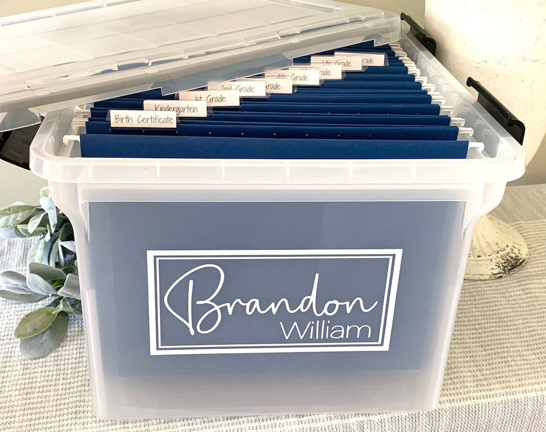 Kids File Box , Memory Box , Milestone Tote , School Organization ...