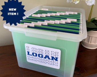 Milestone Tote Labels , DIY Memory Box Kit , Baby Memory File Box ...