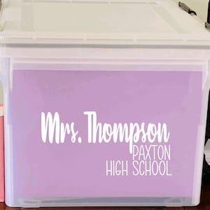 Teacher File Box Classroom Organization Teacher's | Etsy